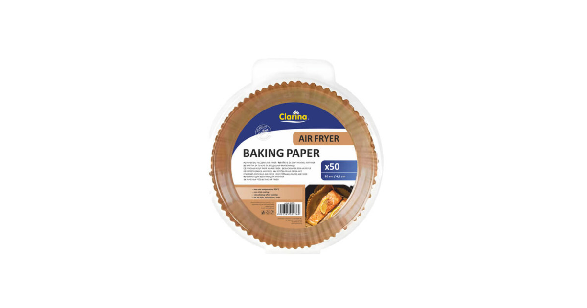 Kepimo popierius karšto oro gruzdintuvei CLARINA 20cm, 50vnt